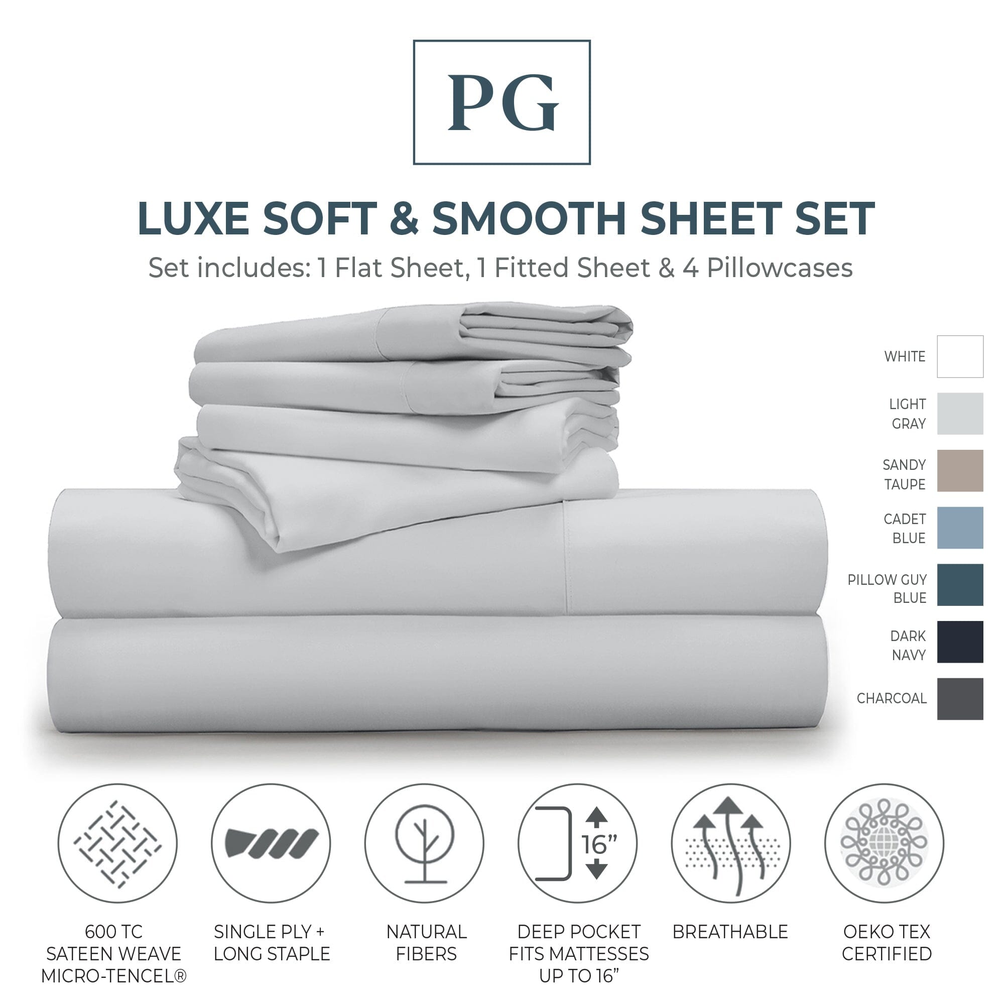 Luxe Soft and Smooth Sheets For Men | Pillow Guy